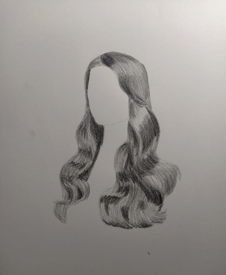 How To Draw Hair Step By Step : 8 Steps | The Ravi arts