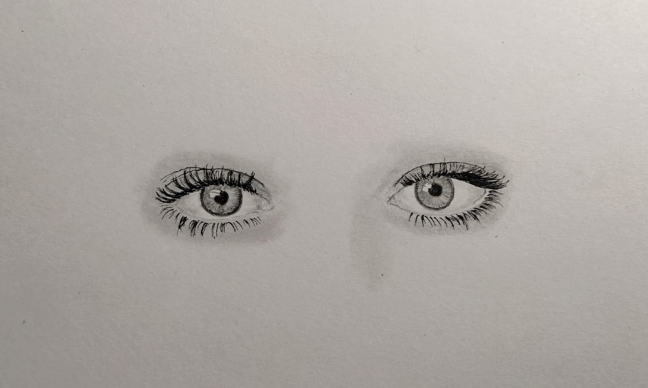 How To Draw Two Eyes Step by Step Easily For Beginners